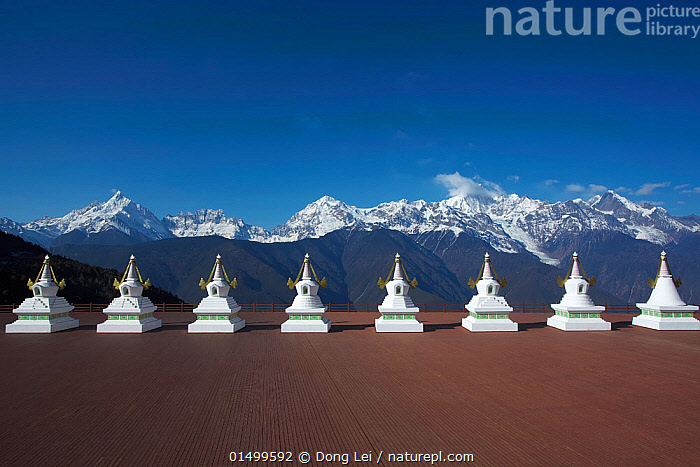 Stock photo of The Eight Great Stupas, shrines marking the eight major ...